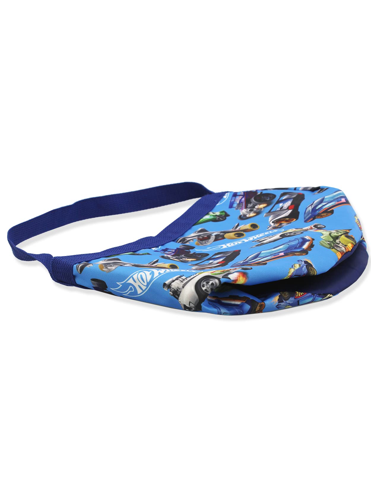 Hot Wheels Collapsible Nylon Basket Bucket Tote Bag (One Size, Blue)