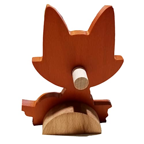 soputry Creative Cute Animal Glasses Holder, Unique Pet Glasses Stand Handmade Animal Glasses Holder Art Gift, Creative Sunglasses Display Holder for Home Office Desktop (Fox)