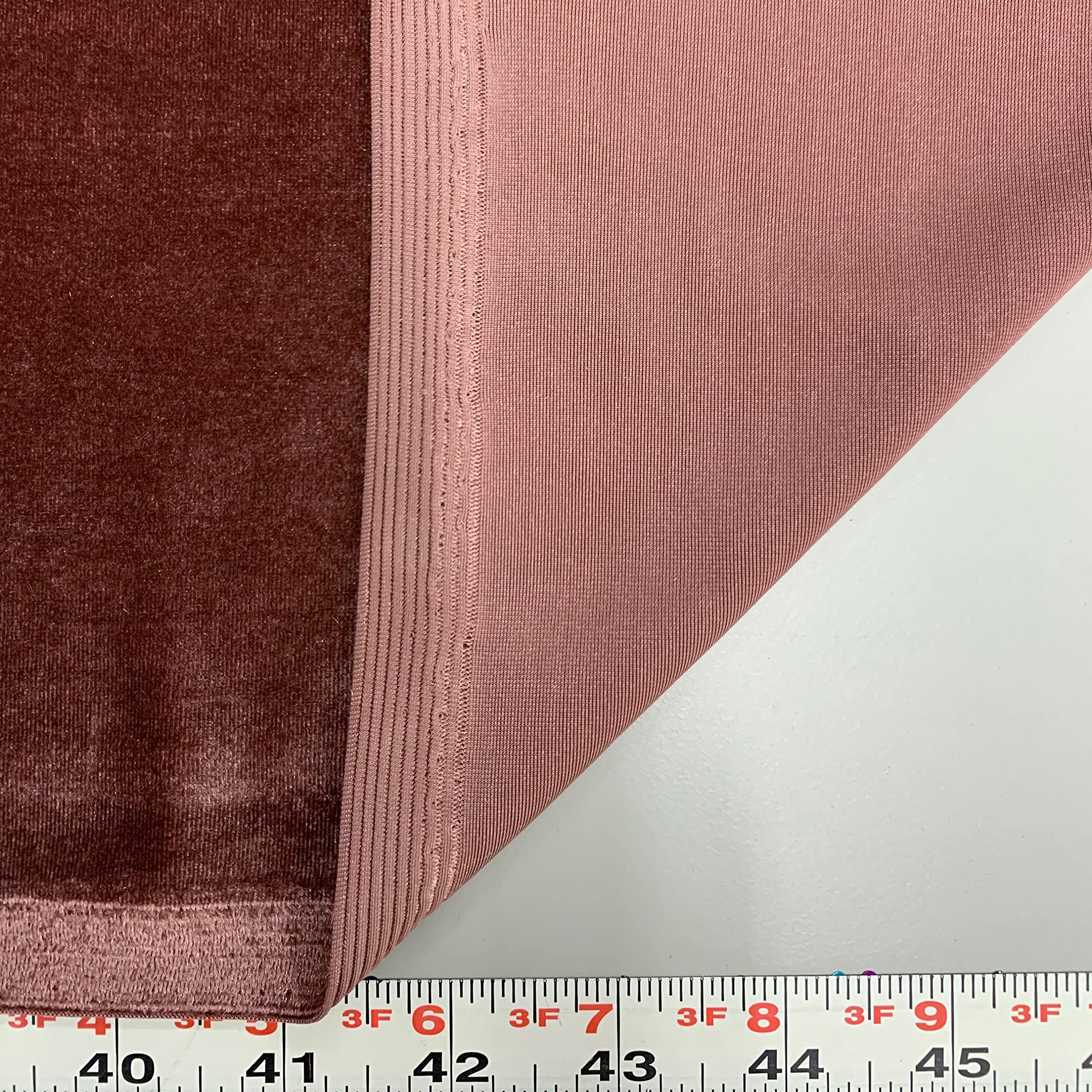 Princess Dark Mauve Rose Polyester Spandex Stretch Velvet Fabric for Bows, Headwraps, Top Knots, Clothes, Costumes, Crafts, etc.