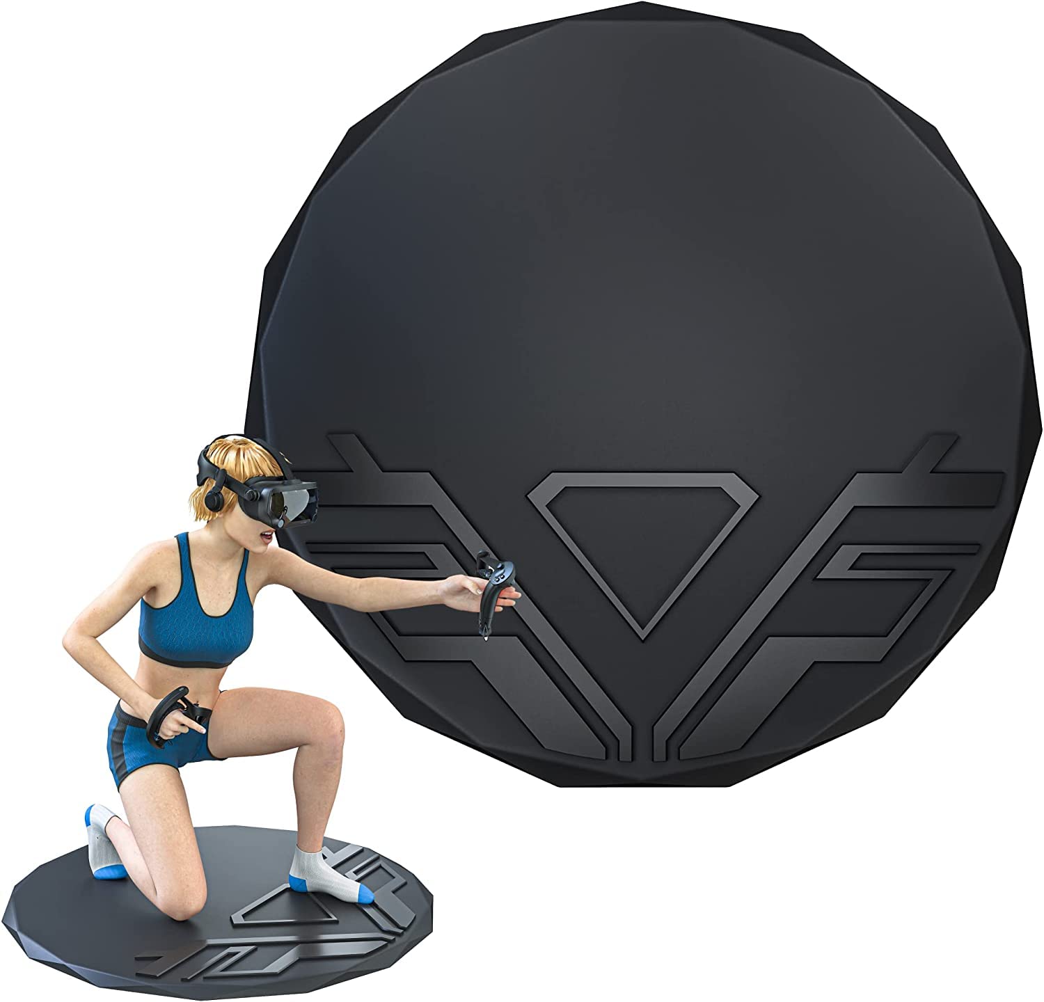 Skywin VR Tracker Straps + VR Tripods + VR Mat - Compatible with VR Systems - 2 Tripod, 1 matt, 2 Hand/Foot Straps, 1 Belt Strap Included