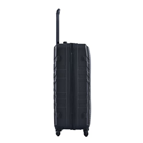 Troyesko Hard Shell Luggage Sets Clearance Travel Suitcases with Wheels Lightweight Durable ABS Unisex Adults Carry on Luggage Maletas De Viaje with TSA Lock 3-Piece 20/24/28 Black Local Warehouse