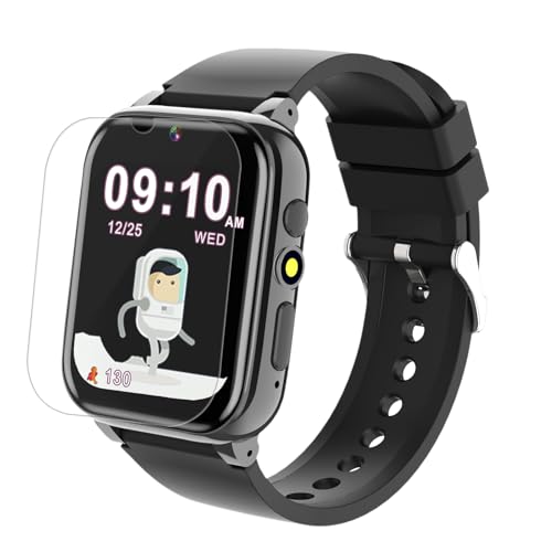 Goodatech 1.69'' Kids Smart Watch for Kids Boys Girls, Camera,26 Puzzle Games,Video Music Player,Pedometer,Alarm Clock, Learning Education Toys Gifts for 4-12 Years Children (Black)
