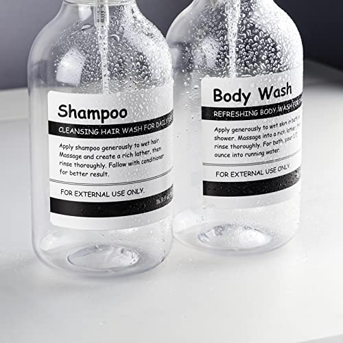 4 Set Foaming Hand Soap Dispenser Bathroom, Brushed Nickel Stainless Steel Foam Dispenser (Stainless Steel Pump + Clear Bottle)