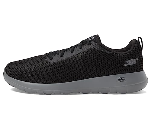 Skechers mens Go Walk Max - 54601 Sneaker, Black/Grey, 11 X-Wide US