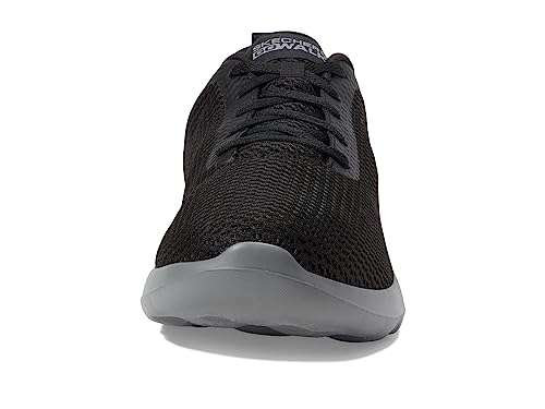 Skechers mens Go Walk Max - 54601 Sneaker, Black/Grey, 11 X-Wide US