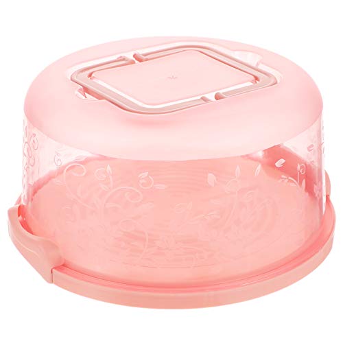 Operitacx Birthday Cake Carrier Locking Cake Container Cake Stand Portable Cheesecake Carrier Pastry Tray Macaron Bread Box Cake Storage Holder Keeper for Dessert Cake