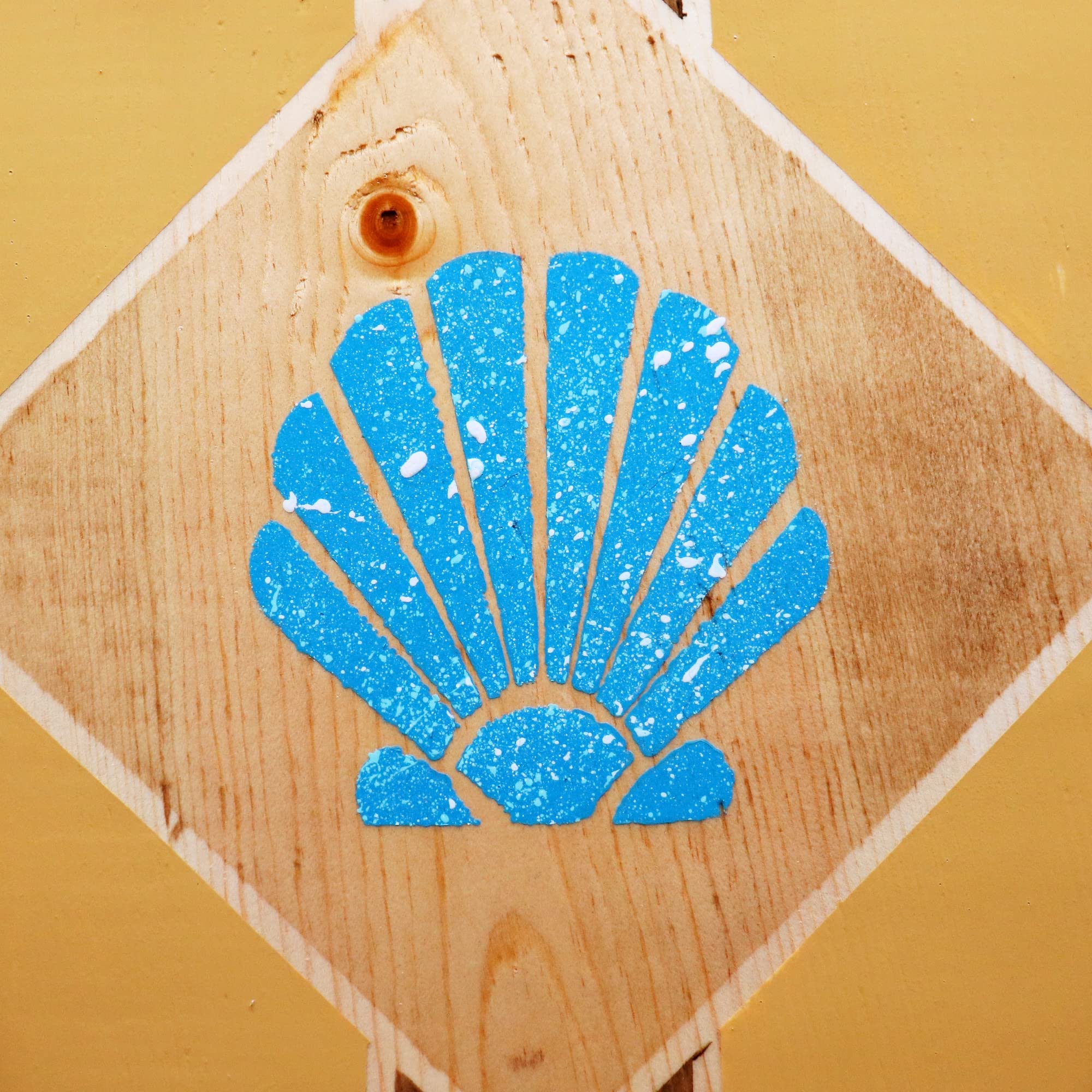 Large Wood Surfboard Turtle Wall Art 3 Feet, Custom Colors Beach Coastal Decor