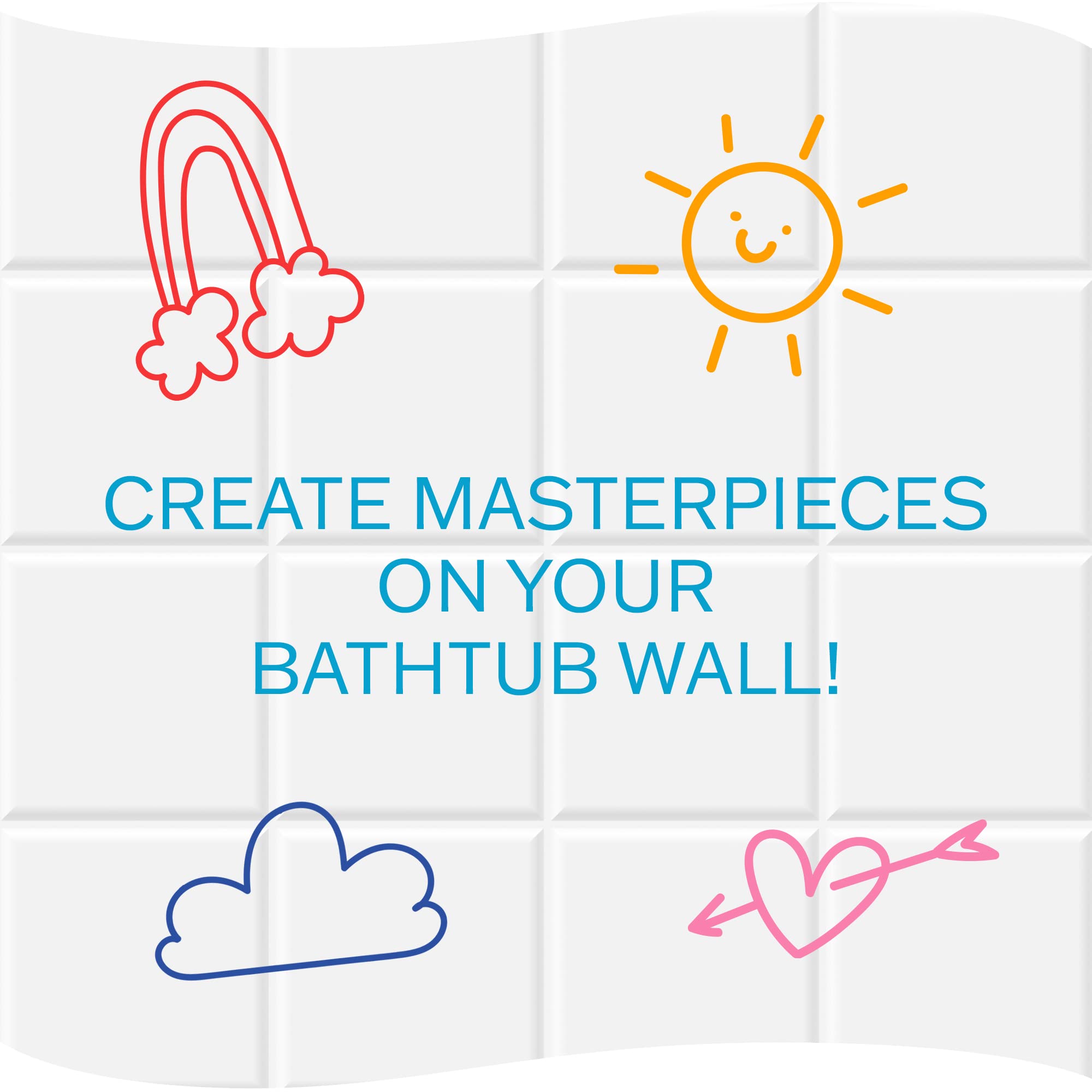 Crayola Taste Beauty Bathtub Markers, Washable Markers for Kids’ Bath Time, 2 pack Bundle