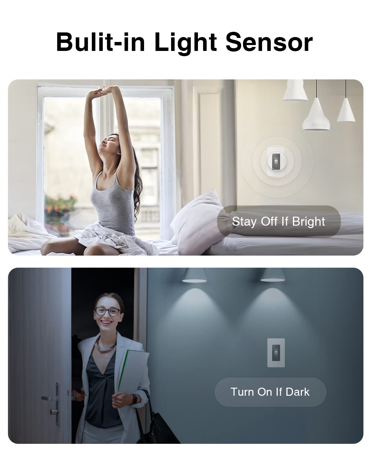 Smart Dimmer Switch with Touchscreen, ORVIBO Matter-Certified Single Pole Wi-Fi Dimmable Light Switches, Works with Alexa & Google Home, Neutral Wire Required (Dimmer)
