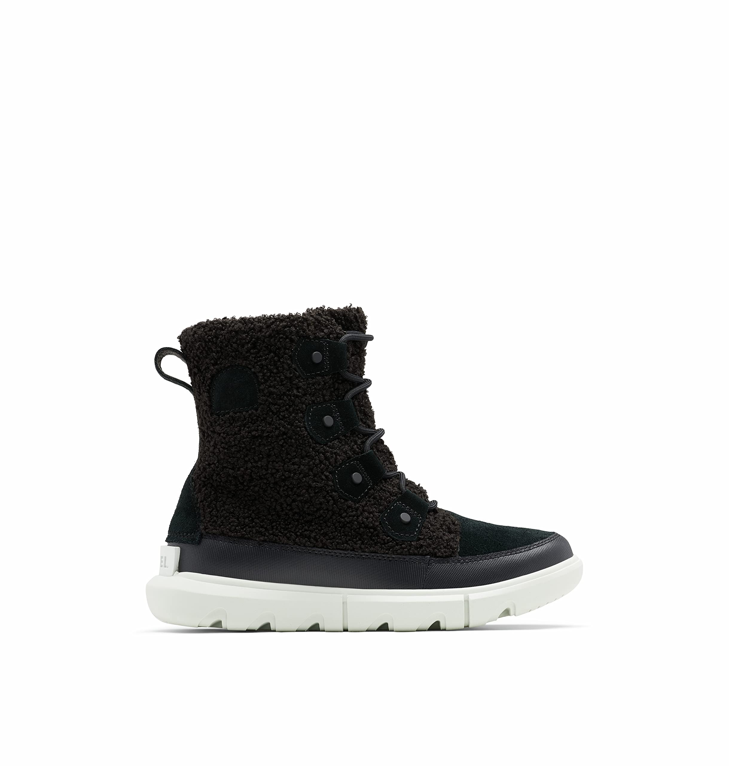 Sorel Women's Explorer II Joan Cozy Boot - Black, Tea Light - Size 10