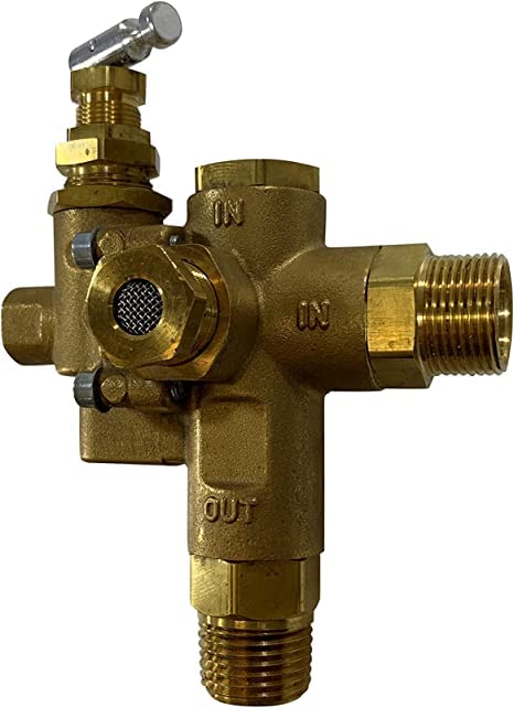 5/8" Compression Side Inlet All in One Unloader Pilot Check Valve, Throttle Control Cable for 6.5HP Max Gas air Compressors (140-175 PSI, Valve ONLY, Throttle Control Cable NOT Included)