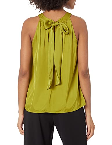 Velvet by Graham & Spencer Velvet by Graham and Spencer Women's Satin High Neck Halter Top, Meadow, XL