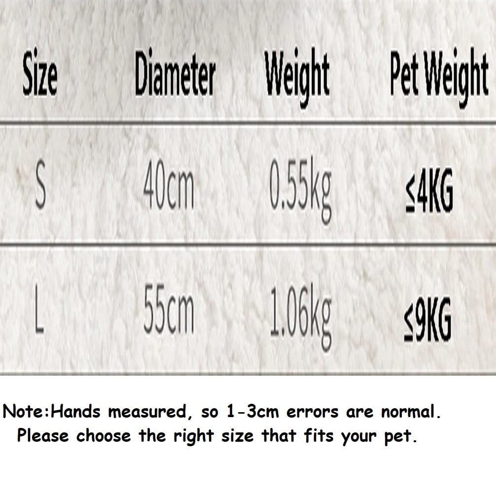 Plush Pet Bed Warm Calming Donut Cat and Dog Bed Pet Cushion Bed Anti-Anxiety Dog Bed Flower Shape Cat Bed Green Pink L