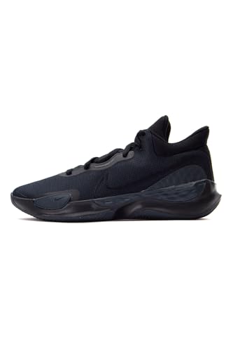Nike Men's Renew Elevate III Basketball Shoes, Black/Black-Anthracite, 10.5 US