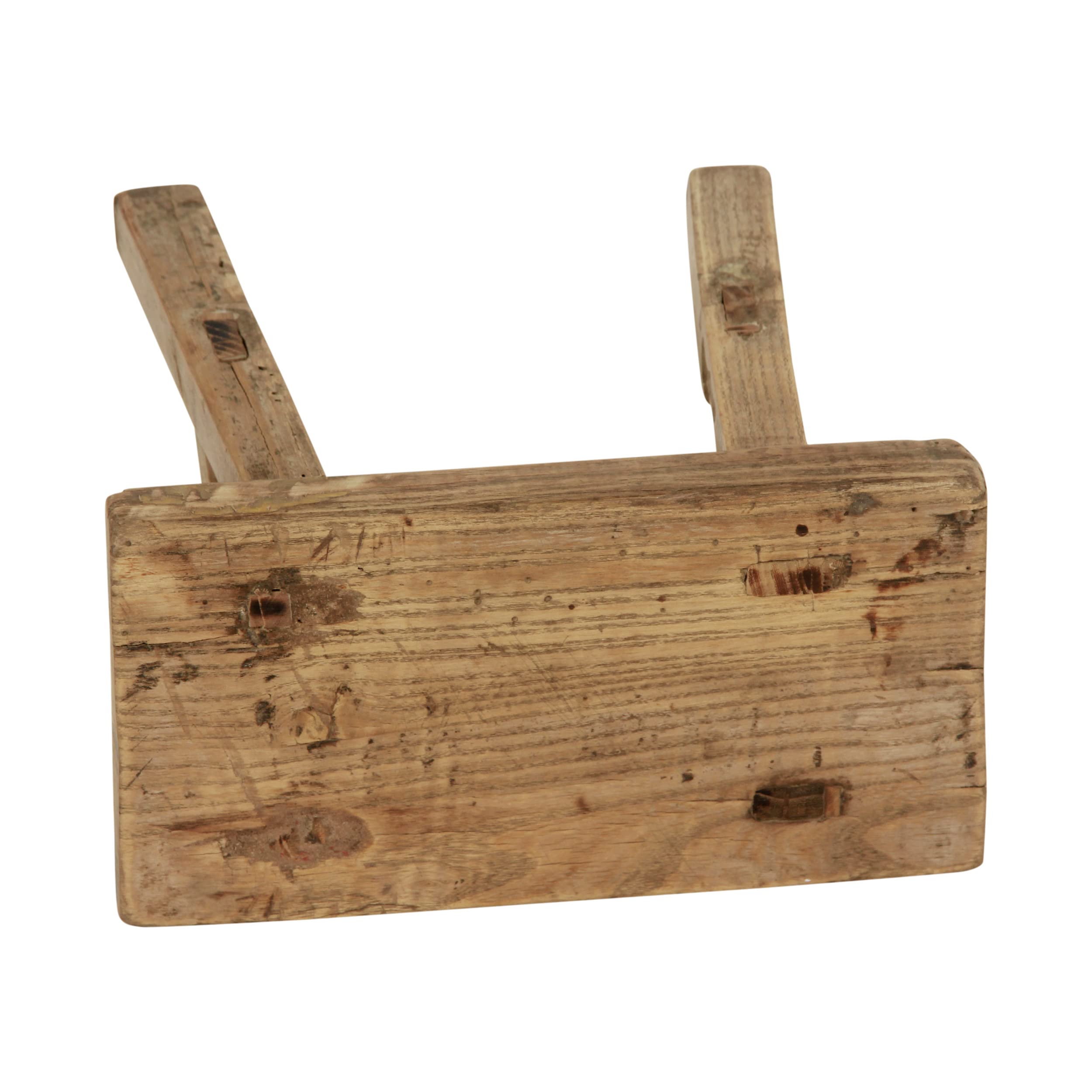 Artissance 11" W Rectangular Natural Wood Vintage Mini Stool (AM83740140 - Size and Finish may vary)