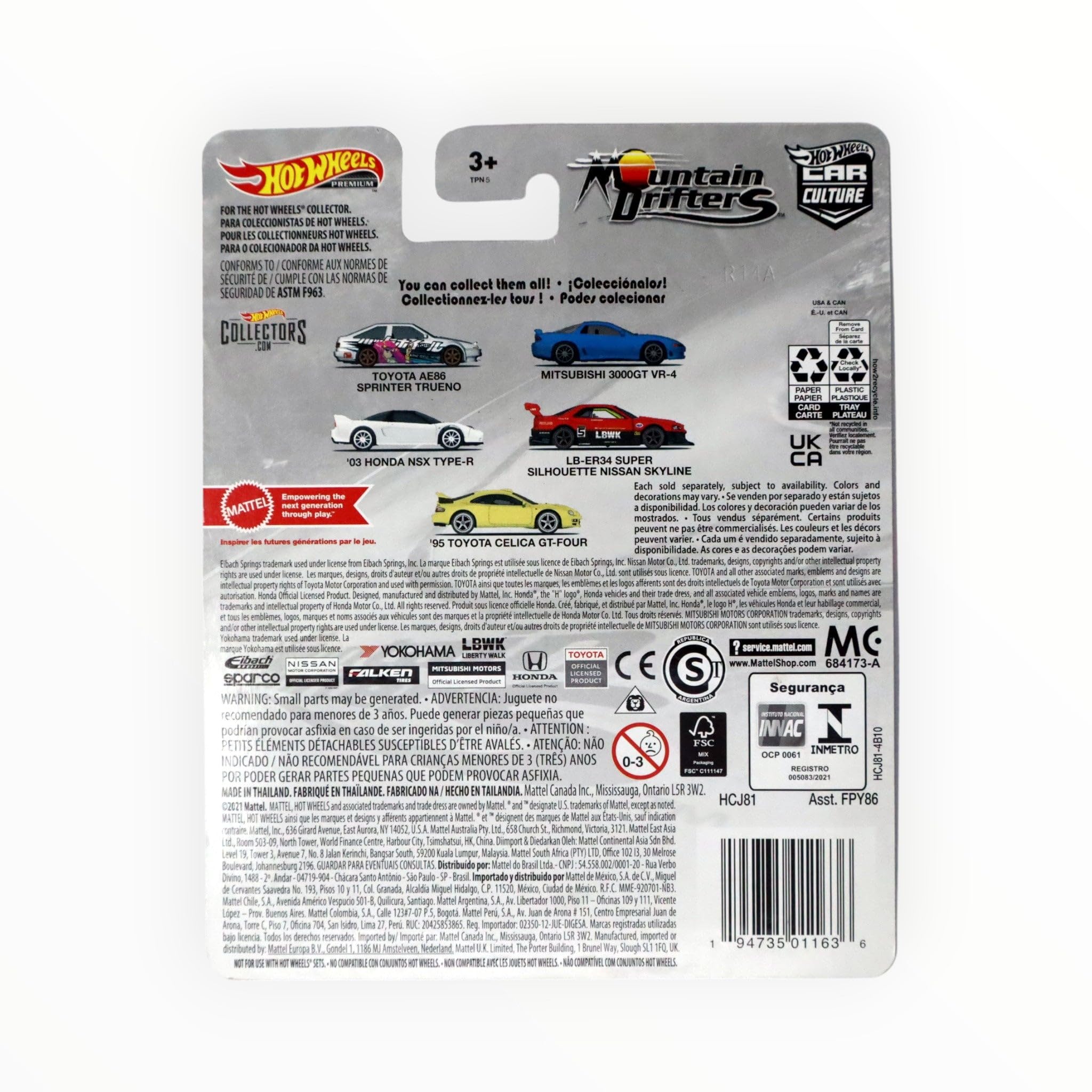Hot Wheels LB-ER34 Super Silhouette Nissan Skyline, Mountain Drifters Nissan Skyline