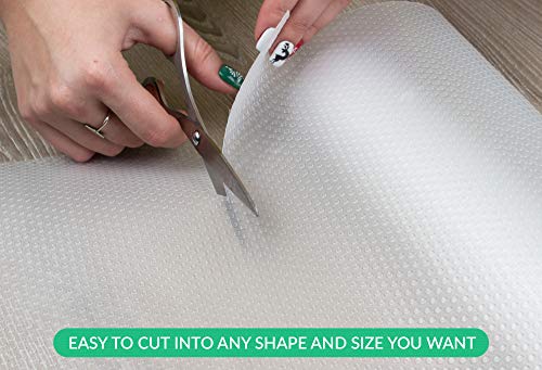N/A HomePro Shelf Liner 17.5 Inch x 20 FT, EVA Waterproof Non-Slip Kitchen Liner, Cabinet Liner, Drawer Mat for Kitchen Cabinets, Storage, Shelves, Shoe Rack, Washable Refrigerator Mat