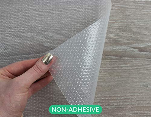 N/A HomePro Shelf Liner 17.5 Inch x 20 FT, EVA Waterproof Non-Slip Kitchen Liner, Cabinet Liner, Drawer Mat for Kitchen Cabinets, Storage, Shelves, Shoe Rack, Washable Refrigerator Mat