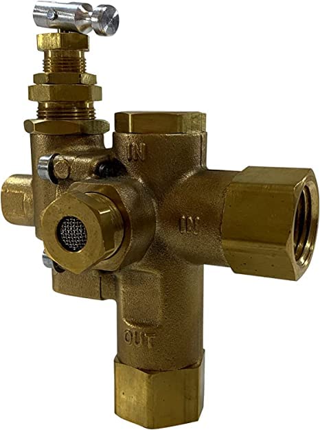 1/2" NPT, Side Inlet, All In One Unloader Pilot Check Valve with Throttle Control Cable for 6.5HP Max Gas air Compressors (140-175 PSI, 48" Throttle Control Cable & Unloader Valve)