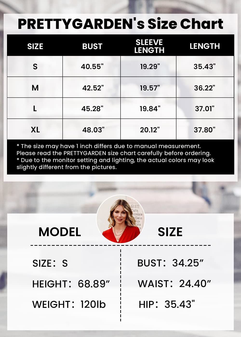 PRETTYGARDEN Women's 2024 Plaid Shacket Jacket Casual Button Wool Blend Winter Tartan Trench Coat With Pockets (Red,X-Large)