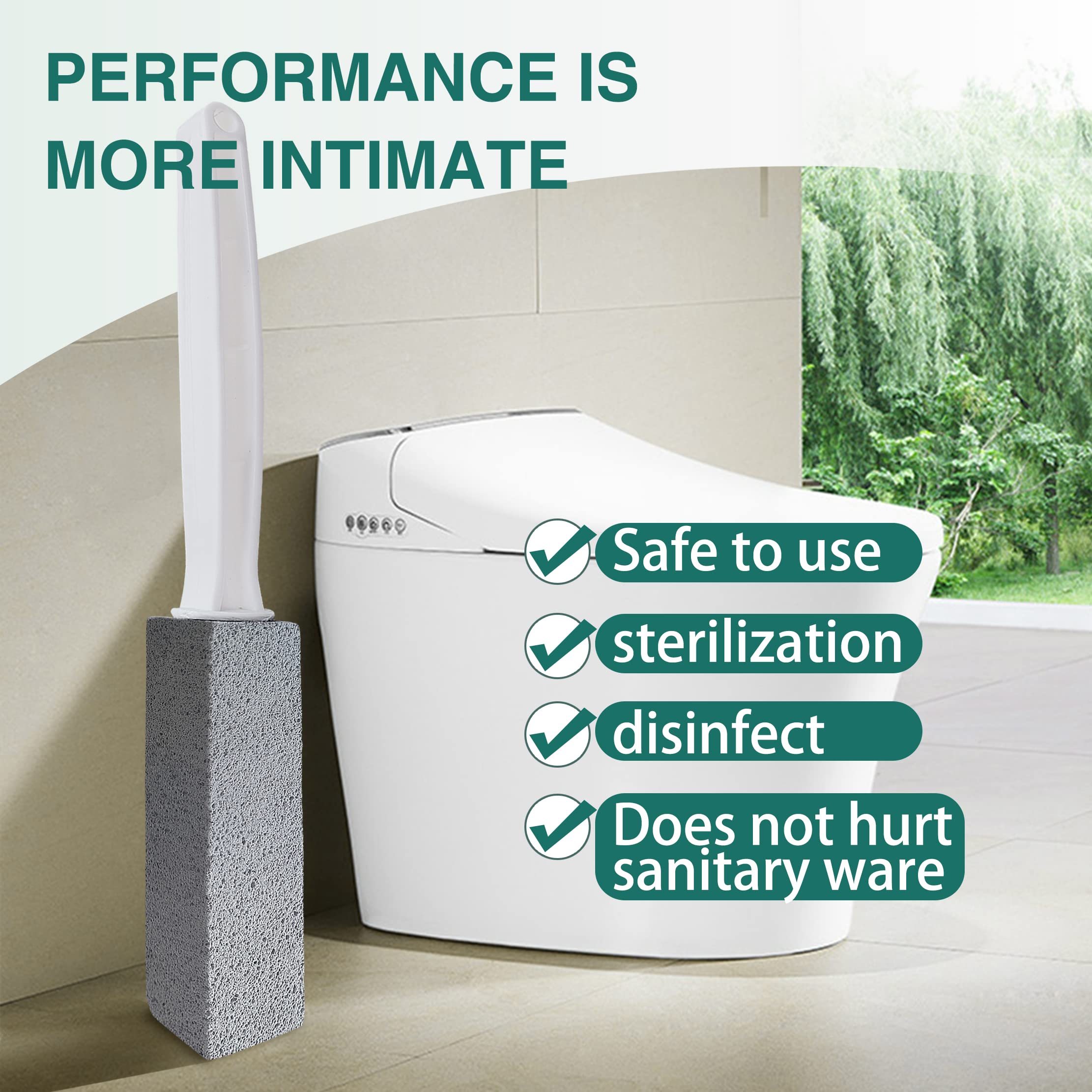 Melfluo Pumice stone for toilet cleaning
