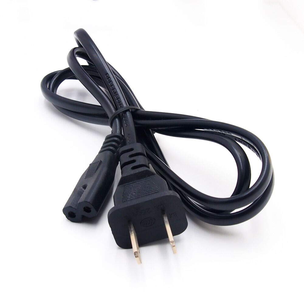 NTQinParts Replacement 2Prong AC Power Cord Cable for Bose 431974 TV Speaker Bluetooth Soundbar 838309-1100
