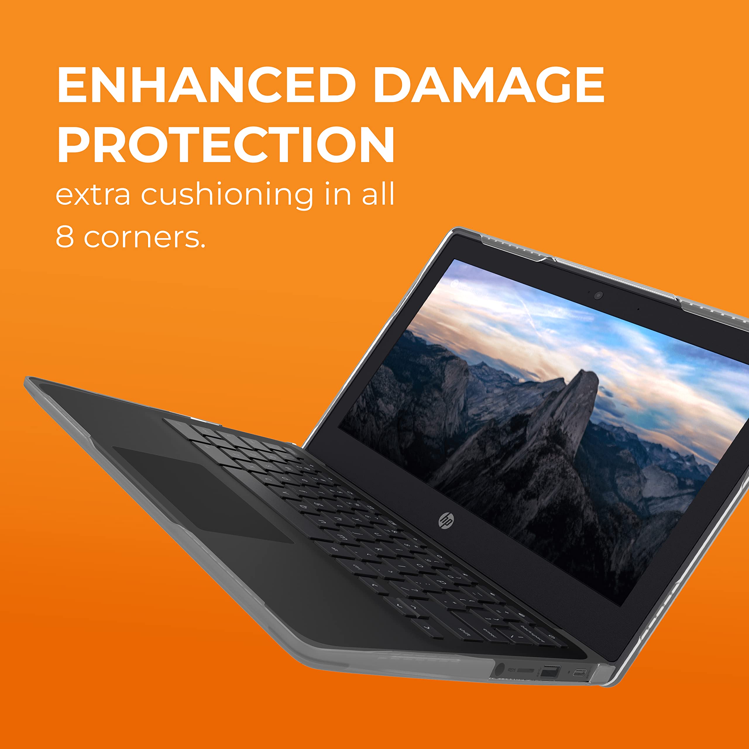 Gumdrop BumpTech Protective Laptop Case Fits HP Chromebook 11 G8/G9 EE (Clamshell). Designed for Kids, K-12 Students, Teachers, and Classrooms β Scratch and Bump Protection β Black