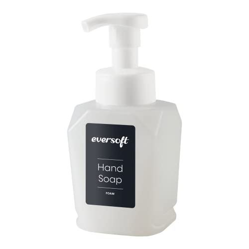 EZbrnd Eversoft Foaming Countertop Hand Soap Bottle Dispenser, 385 ml (13 oz), Refill Cartridges Sold Separately