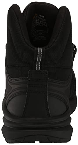 KEEN Utility Women's Vista Energy Mid Height Composite Toe Internal Metatarsal Guard Industrial Work Boots, Black/Raven, 7.5 Wide