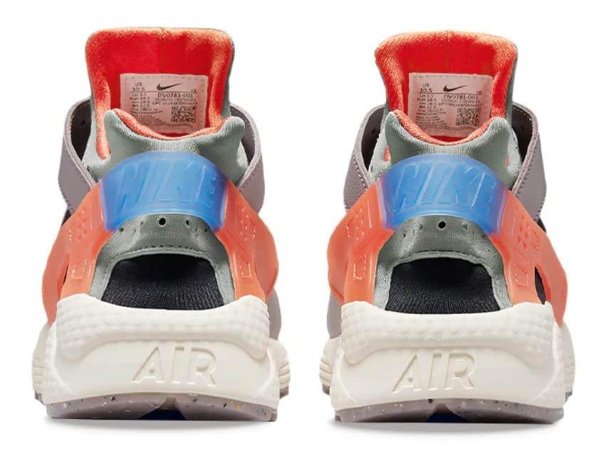 Nike Men's Air Huarache Premium Running Shoes, Enigma Stone/Dusty Sage/Black/Racer Blue, 9.5
