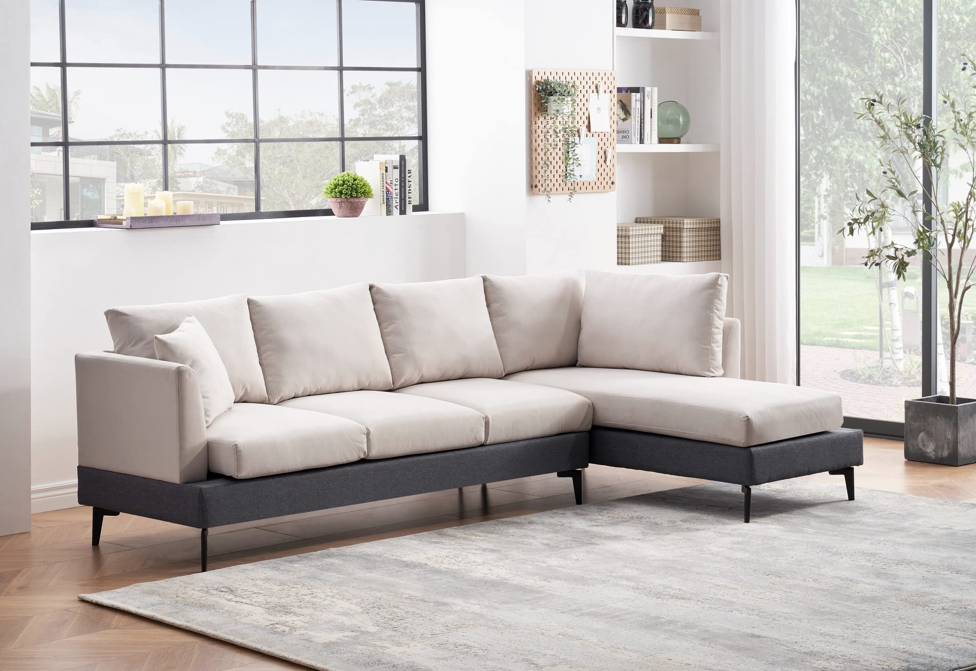 ViolaDresses The Sofa in The Corner of The Living Room is Multi-Person