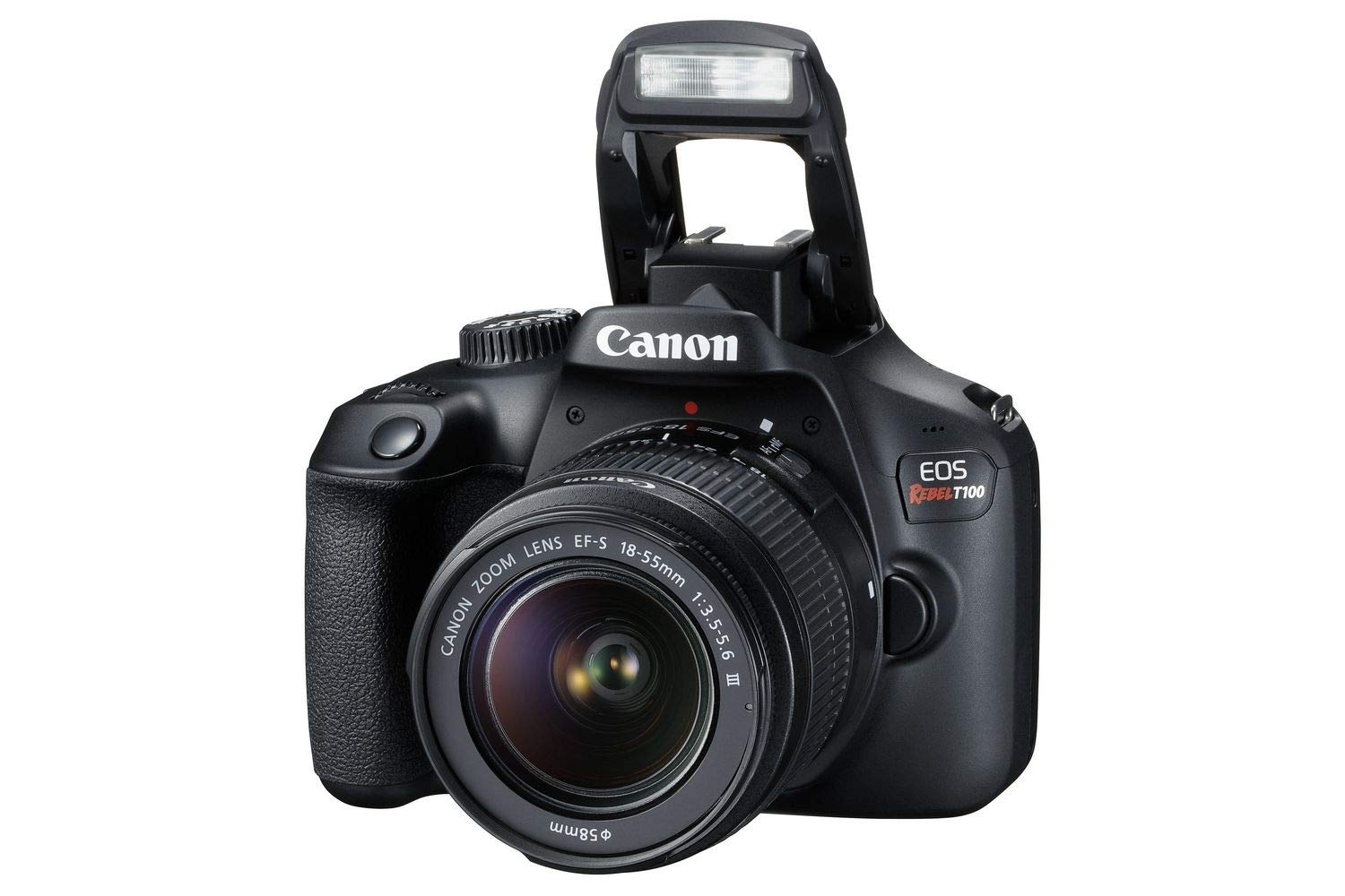 Canon EOS Rebel T100/4000D DSLR Camera with 18-55mm f/3.5-5.6 Zoom Lens and Accessory : Includes - SanDisk Ultra 64GB Memory Card, Tripod, Backpack,& Much More (18pc Bundle)
