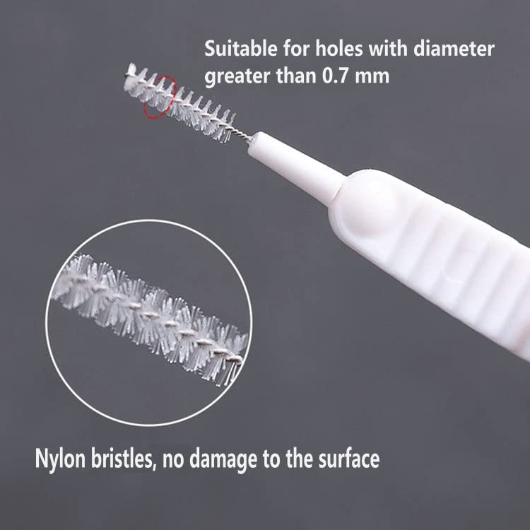 Shower Head Cleaning Brush 20pcs, Anti-Clogging Shower Nozzle Cleaning Brush Multifunctional Shower Head Cleaner Tool for Pore Hole Bathroom Home Supplies Nylon Small Cleaning Brush