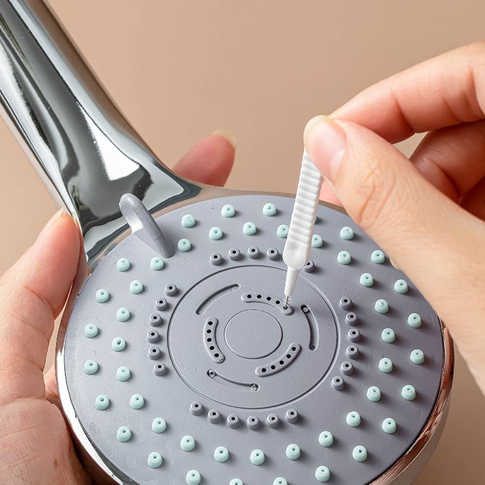 Shower Head Cleaning Brush 20pcs, Anti-Clogging Shower Nozzle Cleaning Brush Multifunctional Shower Head Cleaner Tool for Pore Hole Bathroom Home Supplies Nylon Small Cleaning Brush