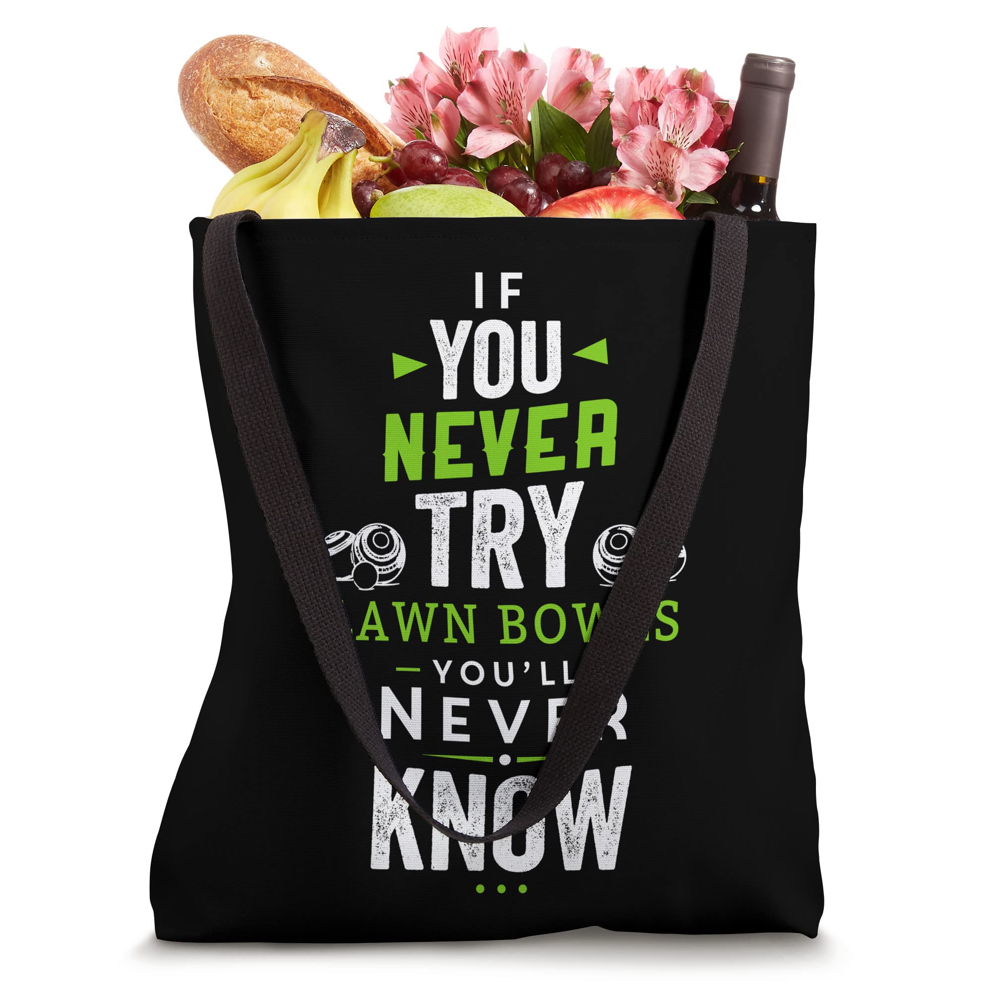 Funny Lawn Bowls Idea For Women & Bowling Green Tote Bag