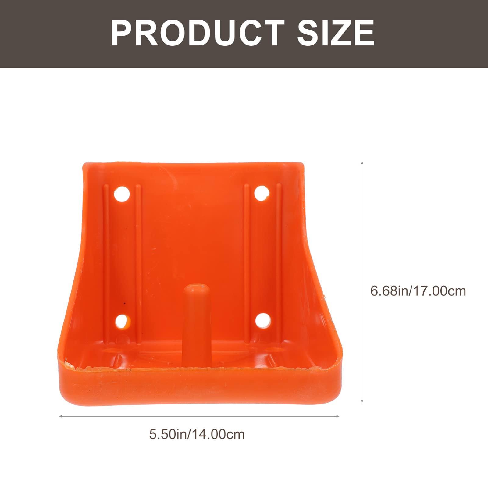 ULTECHNOVO Mineral Salt Block Holder Livestock Salt Block Feeder Farm Animal Feeding Containers Salt Lick Feeding Boxes for Horses Cattle Sheep Orange