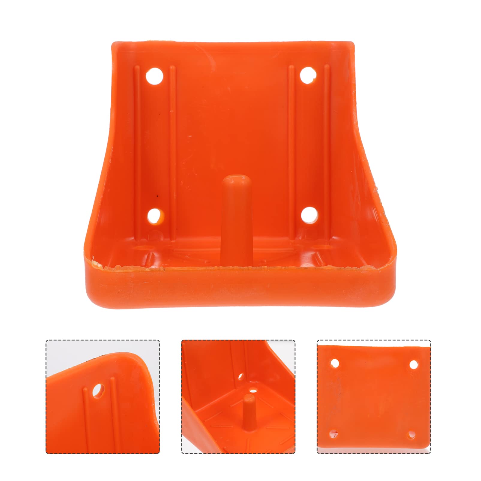 ULTECHNOVO Mineral Salt Block Holder Livestock Salt Block Feeder Farm Animal Feeding Containers Salt Lick Feeding Boxes for Horses Cattle Sheep Orange