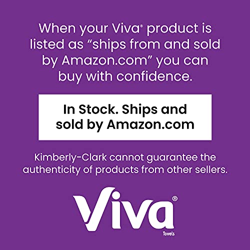 Viva Signature Cloth Paper Towels, Task Size - 24 Super Rolls (4 Packs of 6 Rolls) = 36 Regular Rolls (81 Sheets Per Roll)