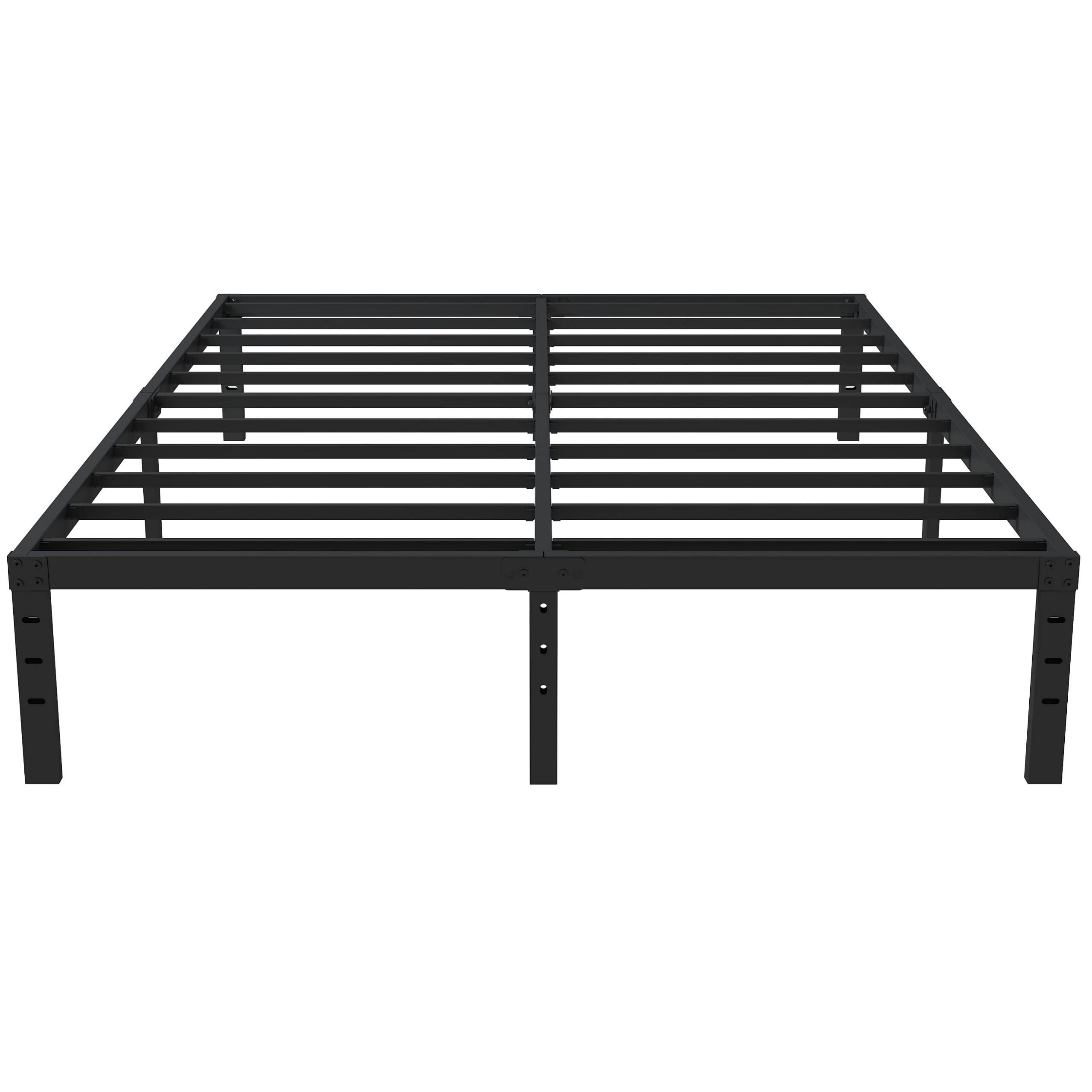 Upcanso California King Metal Bed Frame, 14 Inch Heavy Duty Storage Platform Bed Frame with 2500lbs Steel Slats Support, Easy Assembly, Black