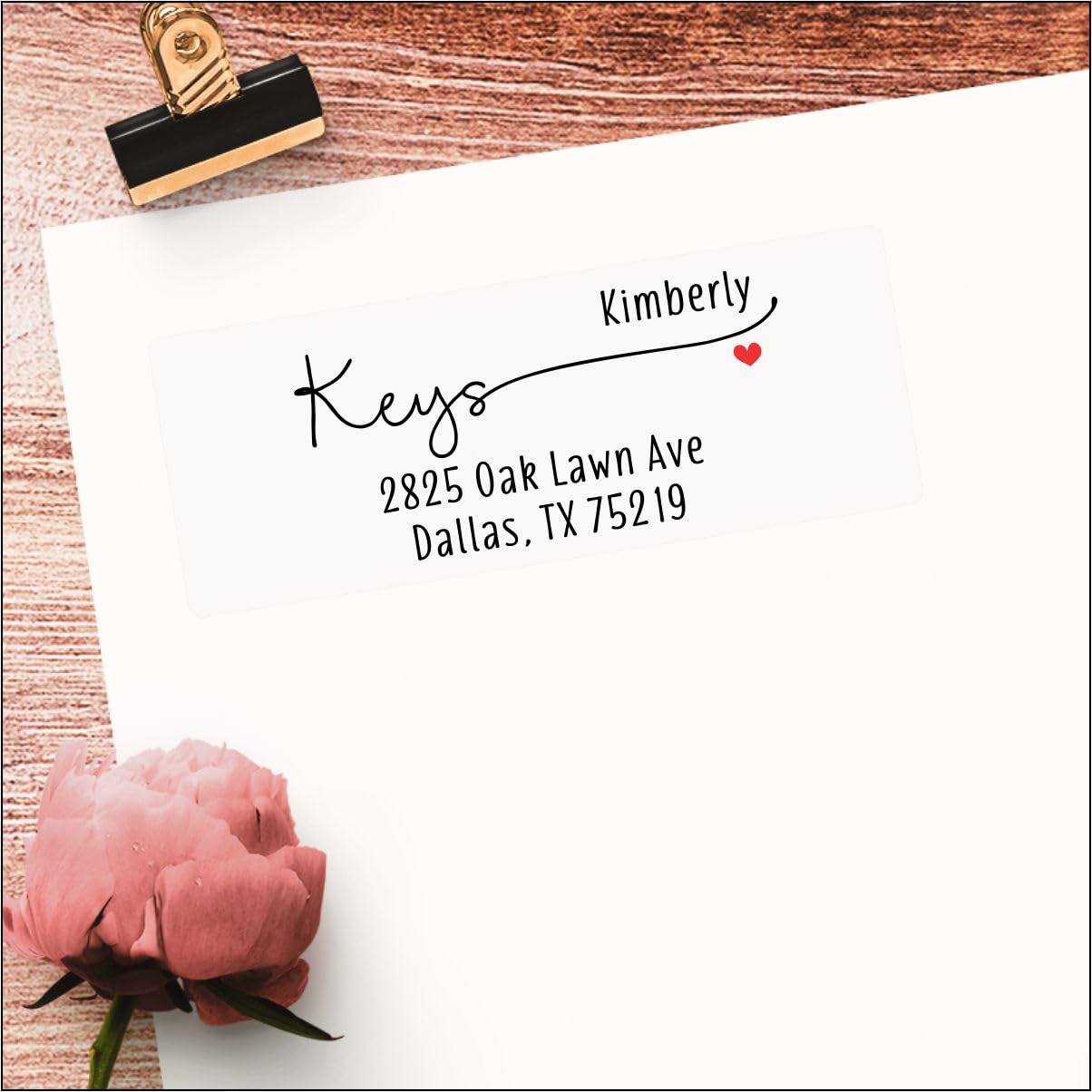 PrettySweetParty Clear Frosted Matte Finish Return Address Labels, Paper, 150 Labels, 5 Sheets, 30 Labels per Sheet, 2.625'' x 1''