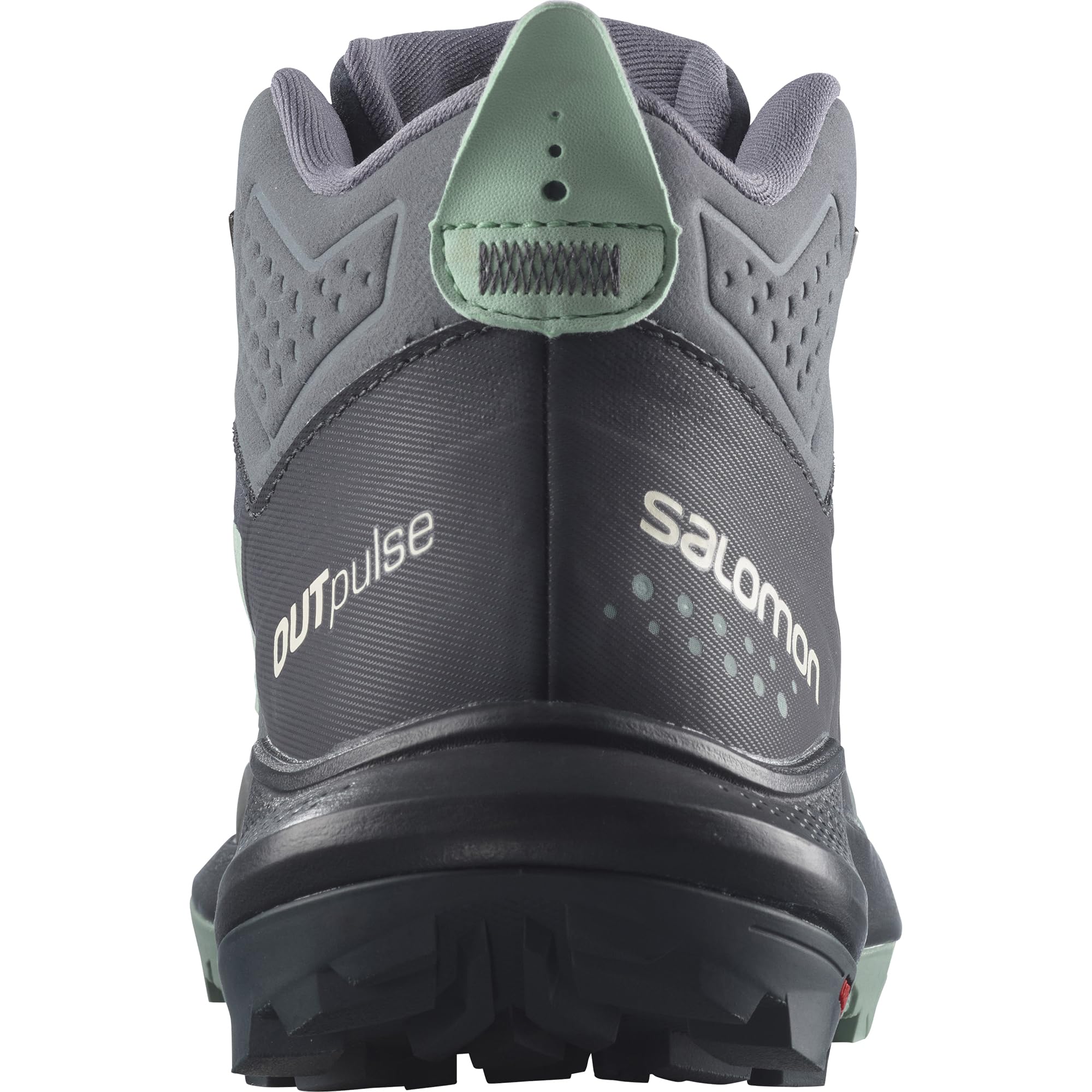 Salomon Women’s Outpulse Mid Gore-Tex, Waterproof Neutral Hiking Shoes - Ebony/Quiet Shade/Ebony - 10