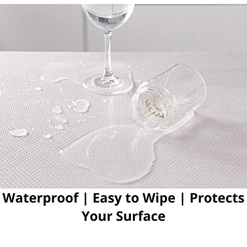Non-Slip Transparent Waterproof, Oil-Proof Washable Refrigerator Mat/Pad/Liners for Shelves, Cabinet, Desks, Non-Adhesive, Anti-Slip Drawer Liner. Approx. 9β10β x 5.7β or (300cm x 45cm)