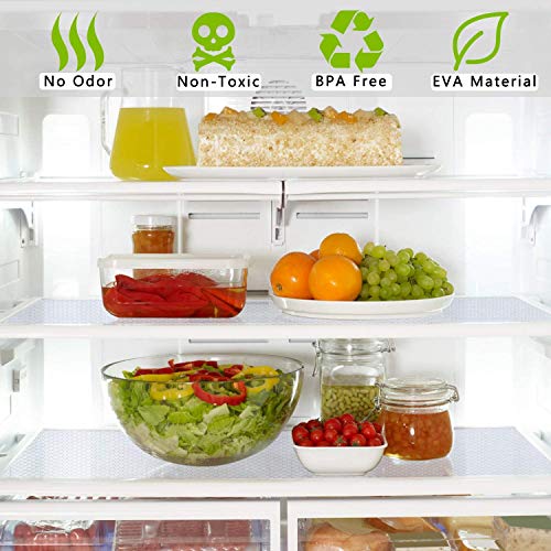 Non-Slip Transparent Waterproof, Oil-Proof Washable Refrigerator Mat/Pad/Liners for Shelves, Cabinet, Desks, Non-Adhesive, Anti-Slip Drawer Liner. Approx. 9β10β x 5.7β or (300cm x 45cm)