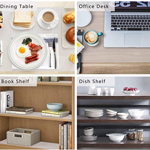 Non-Slip Transparent Waterproof, Oil-Proof Washable Refrigerator Mat/Pad/Liners for Shelves, Cabinet, Desks, Non-Adhesive, Anti-Slip Drawer Liner. Approx. 9β10β x 5.7β or (300cm x 45cm)