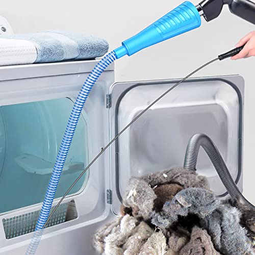 Sealegend Dryer Vent Cleaner Kit Vacuum Attachment Bendable Dryer Lint Remover with Guide Wire Dryer Lint Screen Cleaning Hose