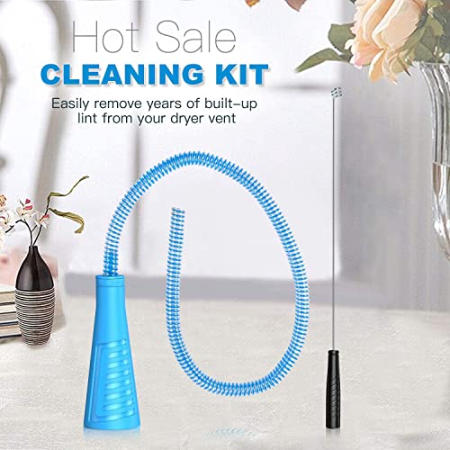 Sealegend Dryer Vent Cleaner Kit Vacuum Attachment Bendable Dryer Lint Remover with Guide Wire Dryer Lint Screen Cleaning Hose