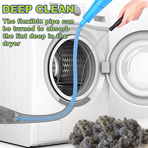 Sealegend Dryer Vent Cleaner Kit Vacuum Attachment Bendable Dryer Lint Remover with Guide Wire Dryer Lint Screen Cleaning Hose