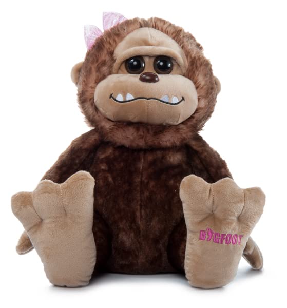 The Petting Zoo Bigfoot Girl Stuffed Animal Plushie, Gifts for Kids, Wild Onez Wildlife Animals, Bigfoot Ape Plush Toy 12 inches