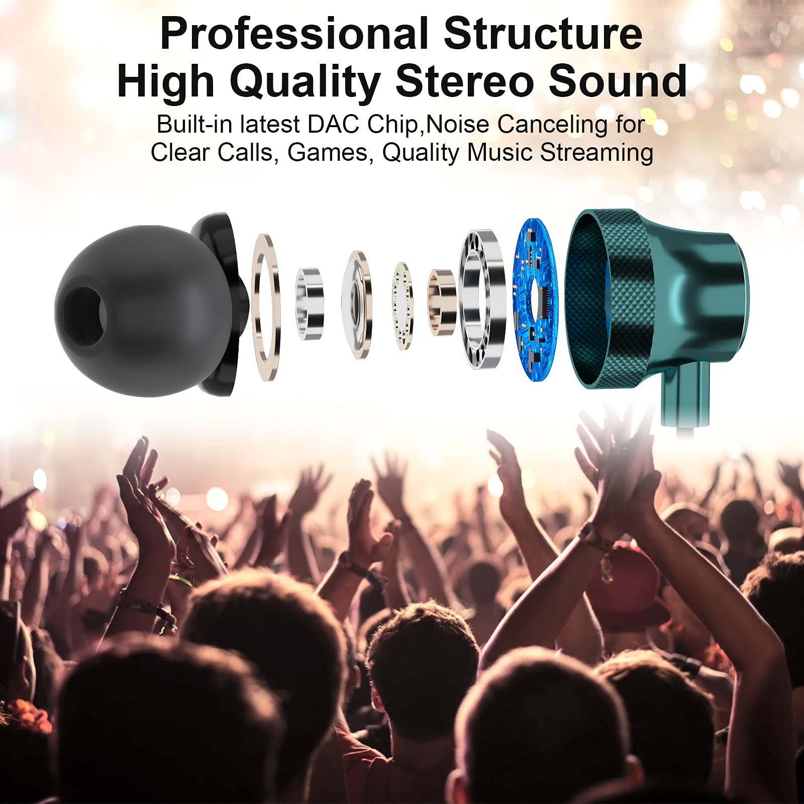 TITACUTE USB C Headphone for Samsung S22 S21 S20 FE