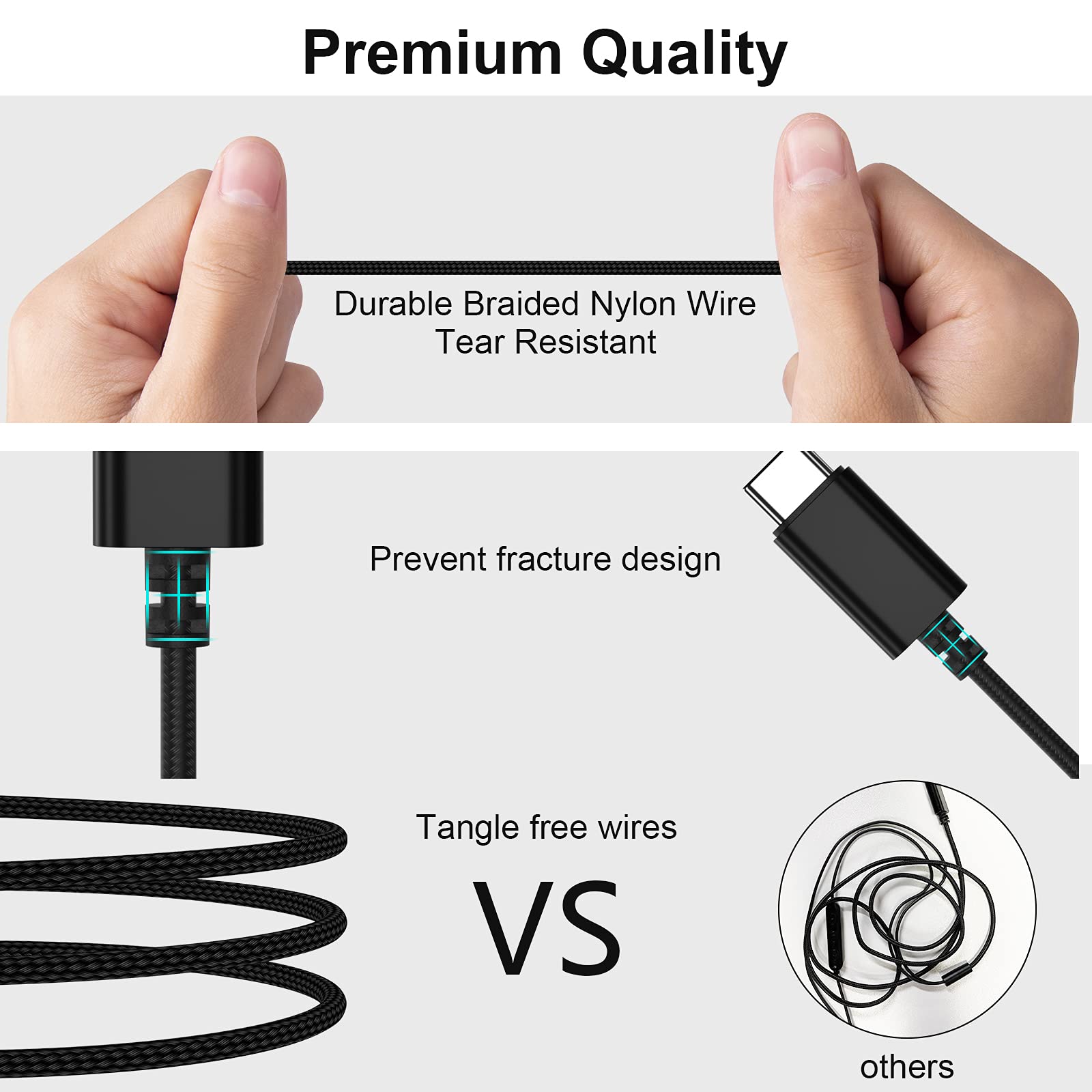TITACUTE USB C Headphone for Samsung S22 S21 S20 FE